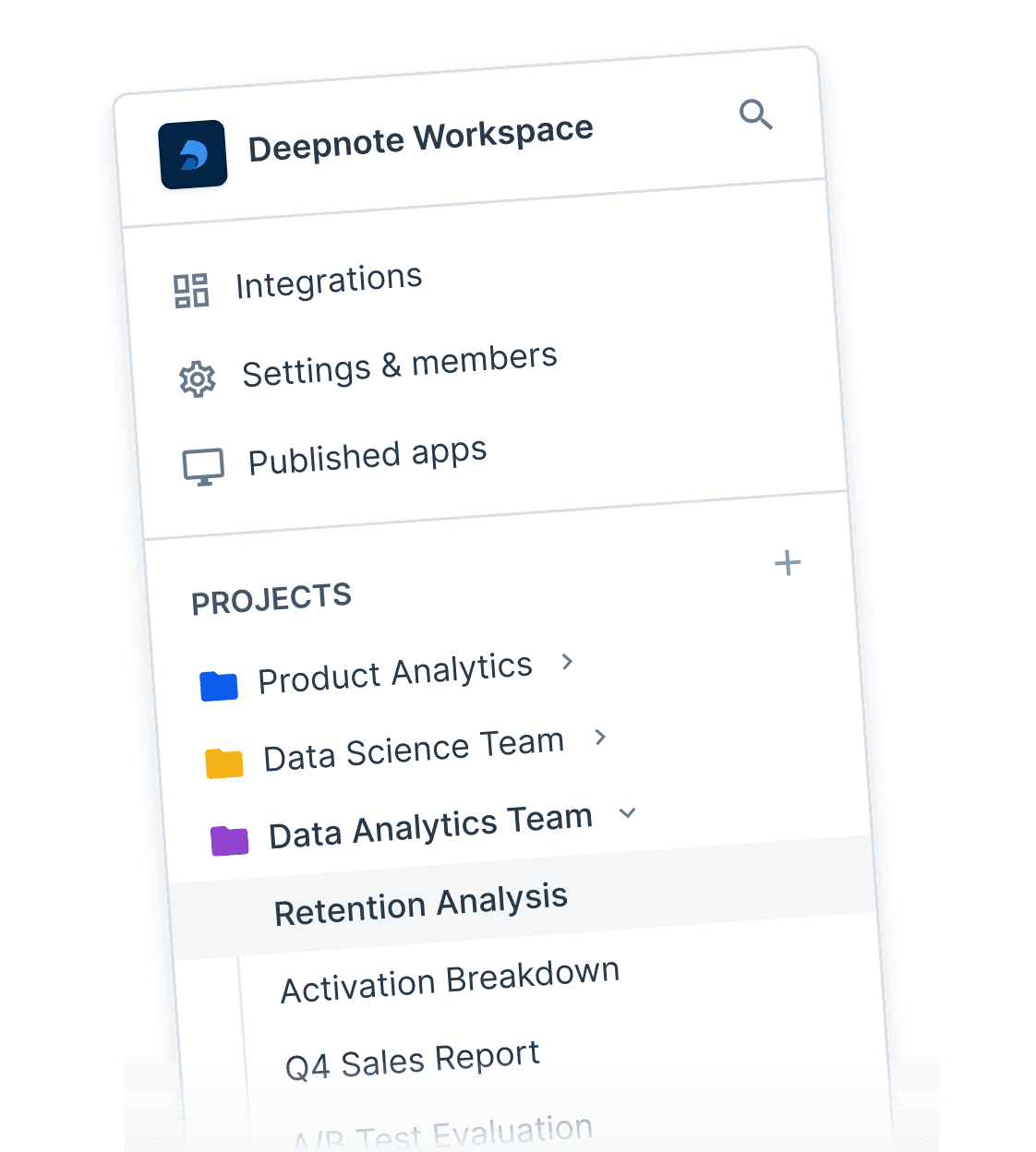 Deepnote: Analytics and data science notebook for teams.